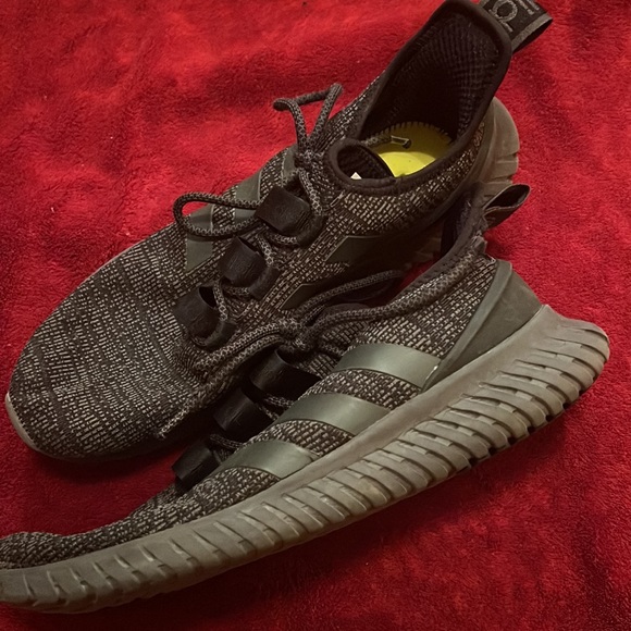 adidas | Shoes | Mens Size 1 Addidas Sneakers Black Gray | Poshmark